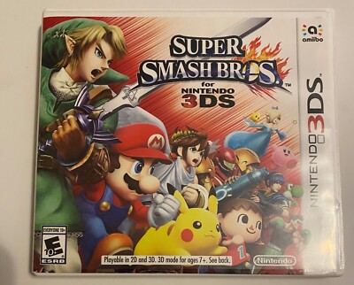 Super Smash Bros - Nintendo 3DS - COMPLETE cartridge/box/manual ...