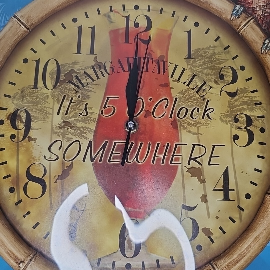 Jimmy Buffett - Margaritaville- 5 O'Clock Somewhere Clock - Works ...