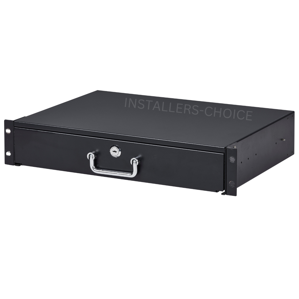 2U Server Rack Drawer 19" Locking Network Cabinet Case, Steel, 22lbs ...