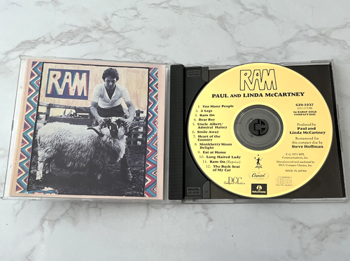 Paul McCartney Ram CD 24KT GOLD JAPAN DISC! Audiophile DCC OMR GZS-1037 ...