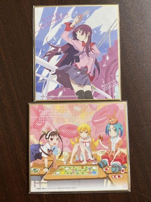 2016 Monogatari Series Bakemonogatari Mini Color Paper Art Goods Bandai ...