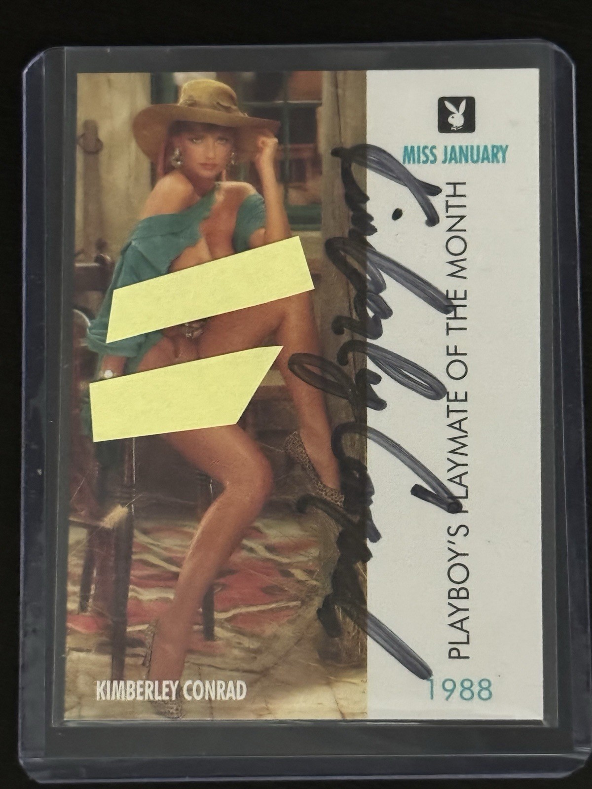 KIMBERLY CONRAD SIGNED PLAYBOY CARD PLAYMATE OF THE MONTH 1988 | eBay