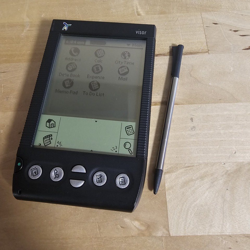 Handspring Visor PDA Palm Pilot w/ Case & Stylus WORKS | eBay