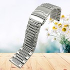 20mm Stainless Steel Watch Strap Solid Metal Sanding Watch Band ...