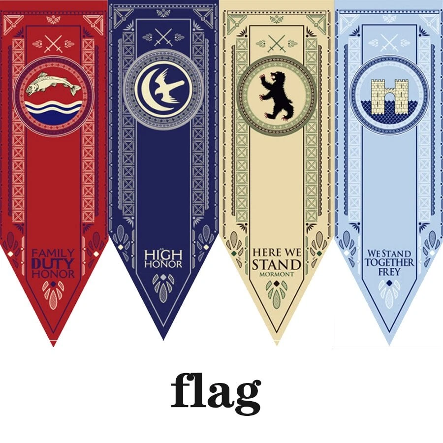 Game Of Thrones House Stark Flag