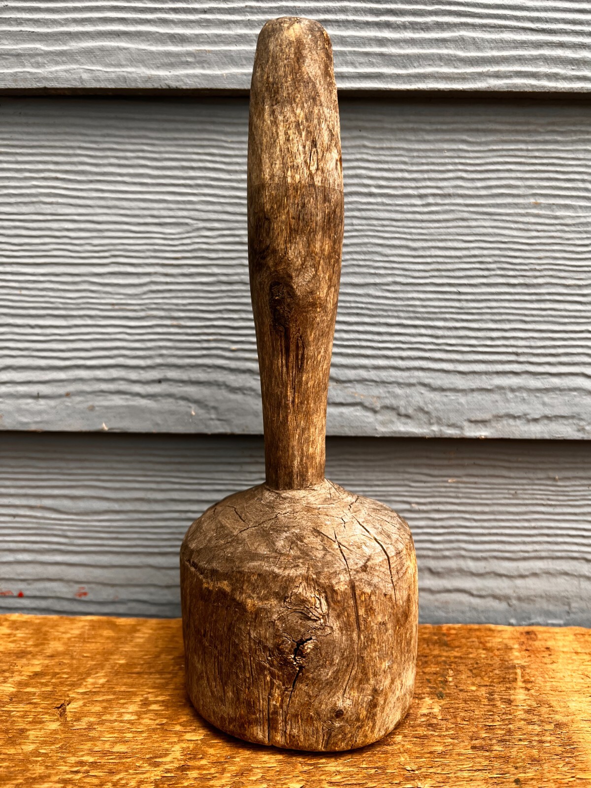 Antique Primitive Wood Pestle Masher Vintage Natural Aged Patina ...