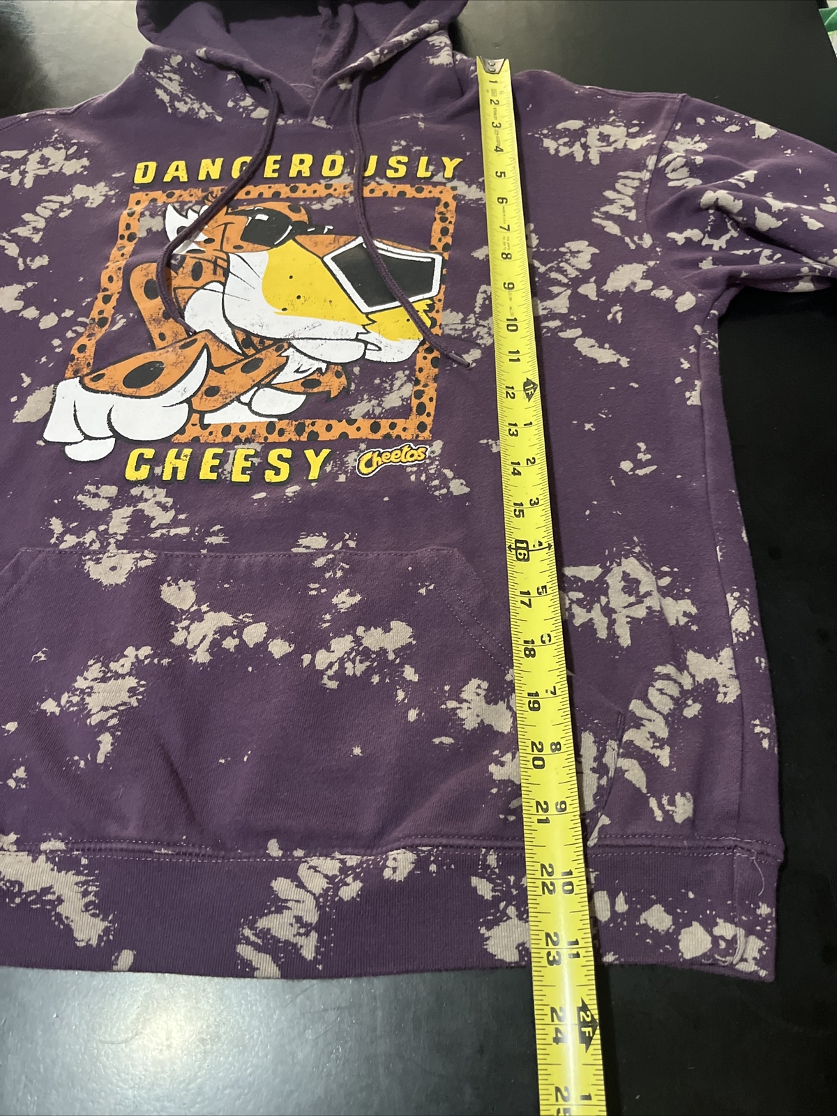 Cheetos Dangerously Cheesy Long Sleeve Tie-Dye Hoodie… - Gem