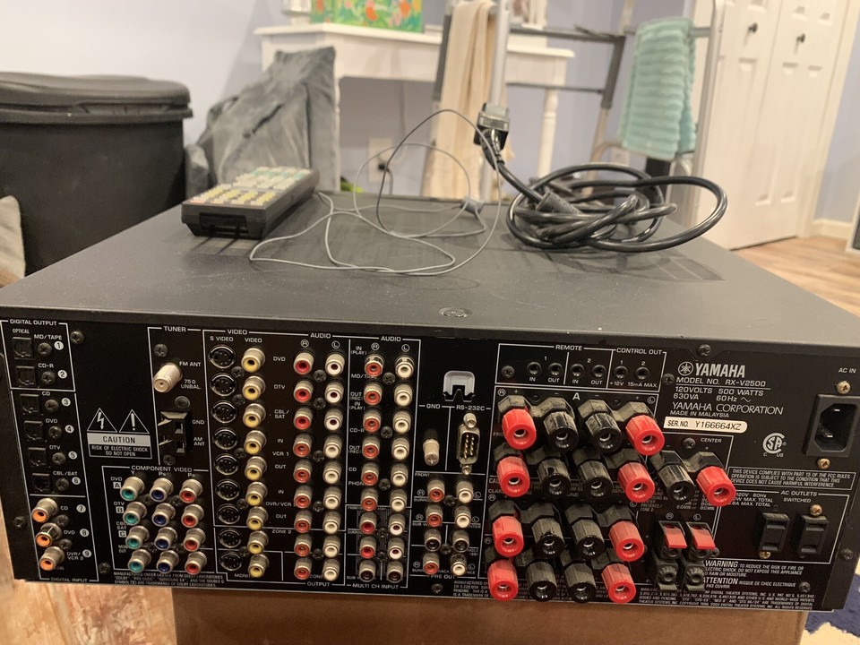 Yamaha RX V2500 7.1 Channel 130 Watt A/V Receiver | Dolby Digital ...