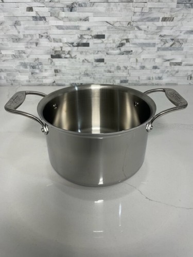All-Clad 5-Ply D5 Stainless-Steel Polished 3 qt Soup Pot NO LID ...