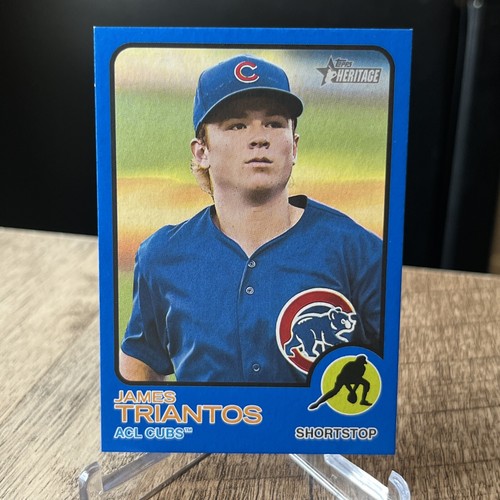 JAMES TRIANTOS 2022 TOPPS HERITAGE MINOR LEAGUE BLUE PARALLEL SP #’d ...