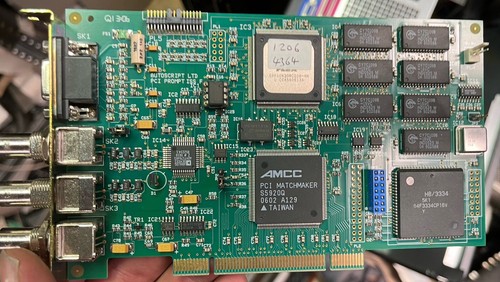 AUTOSCRIPT PCI Teleprompter Card Graphic Card BNC Com RS232 Rs 232 ...