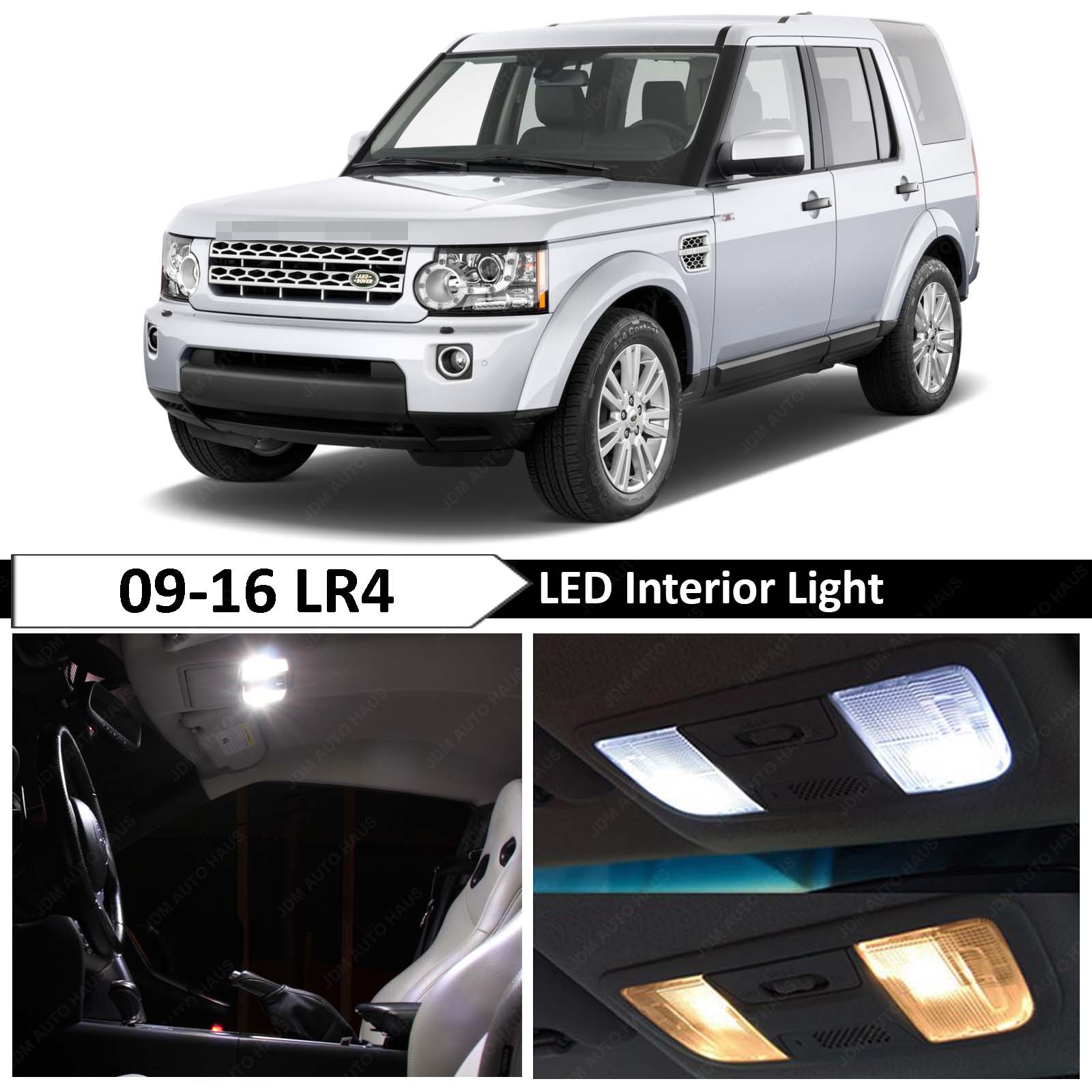 18x White Interior LED Light Package Kit Fit 2009-2016 Land Rover LR4 ...