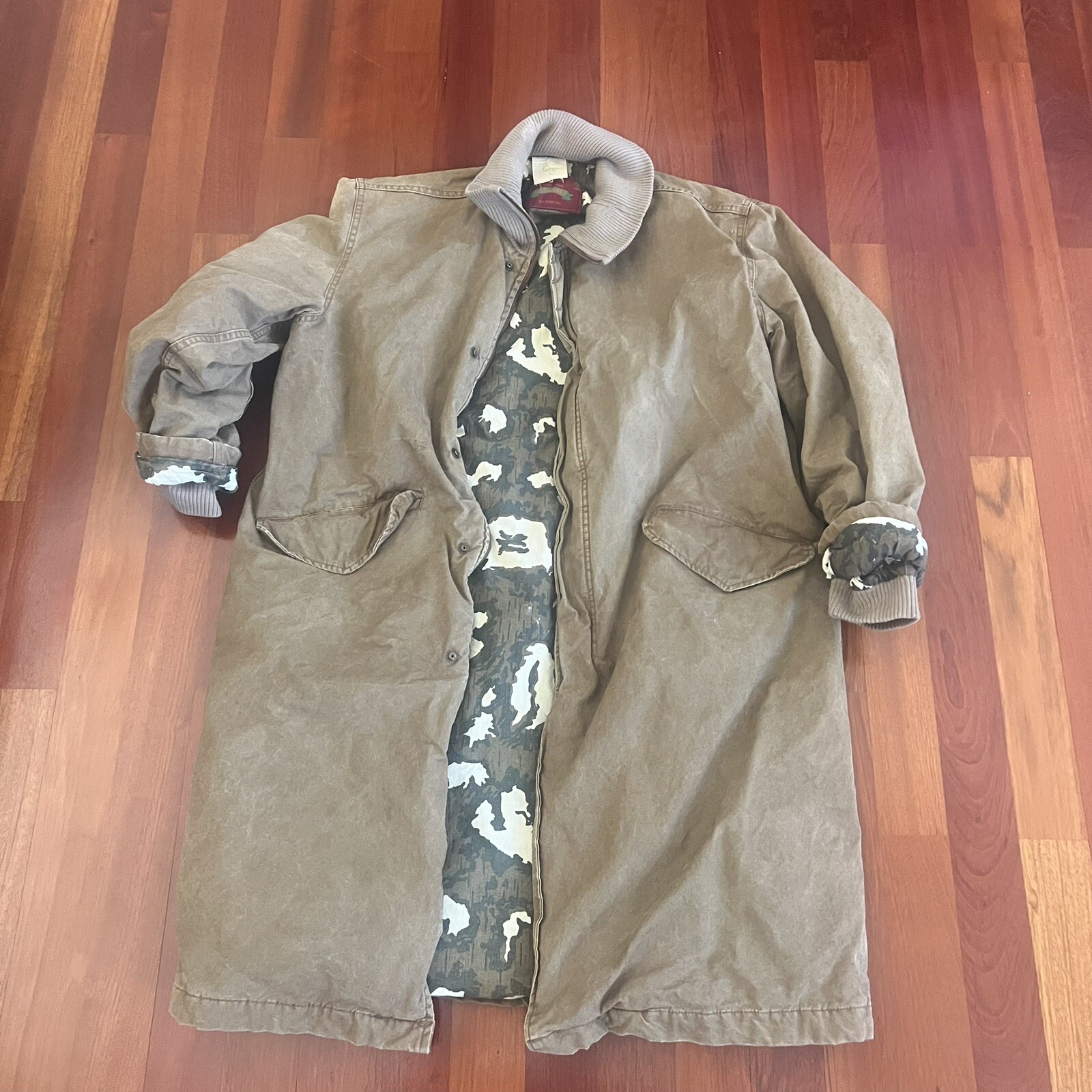 Long Coat Barn Duster Trench Coat Unique Jacket Men's… - Gem