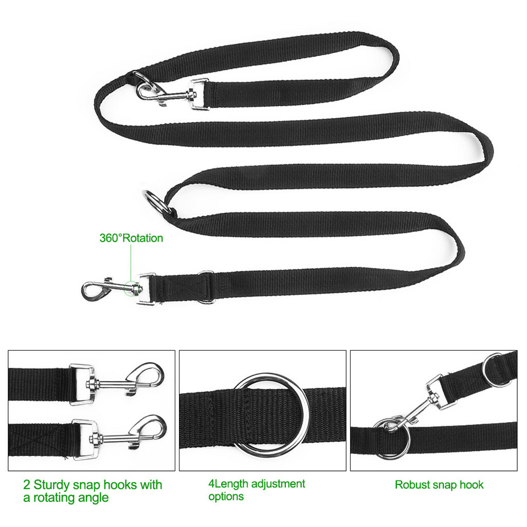 UK Control Dog Lead Leash Adjustable Training Lead Double Ended 6ft ...