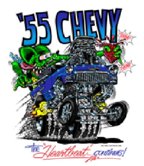 Big Daddy Ed Roth's 55 Chevy decal collect all for classic cars- FREE ...