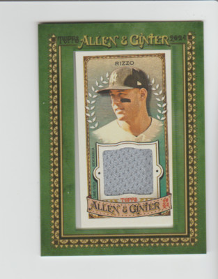 2024 Topps Allen & Ginter Framed Relic card #MFR-ARI Anthony Rizzo card ...
