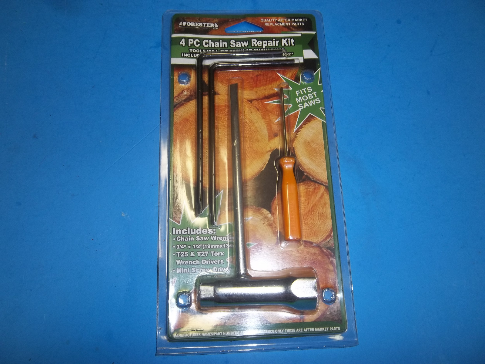 FORESTER SAW REPAIR TOOL KIT FITS MANY BRANDS OF CHAINSAWS T25 T27 TORX ...