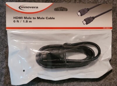 Innovera 6ft HDMI Male to Male Cable, Black, IVR-30024 | eBay