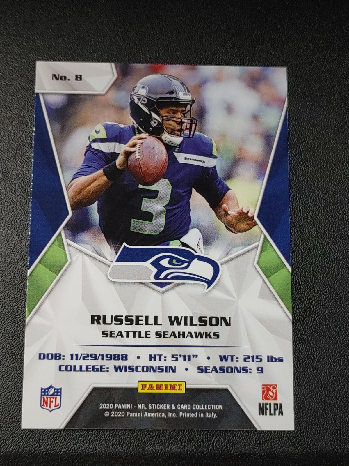 2020 Panini NFL Sticker & Card Collection - #8 Russell Wilson for sale ...