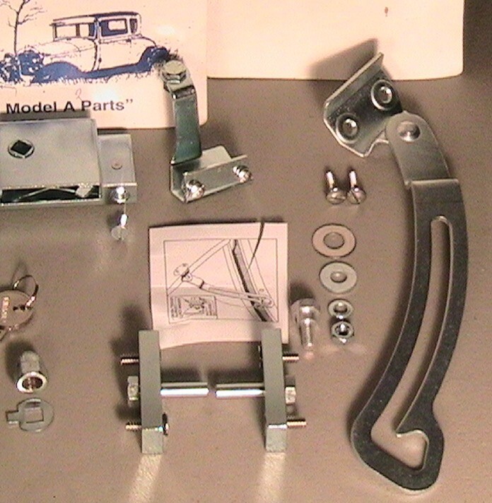 1928-1931 Ford Model A Super Deluxe Trunk Lid Handle HD Hinge Kit and ...