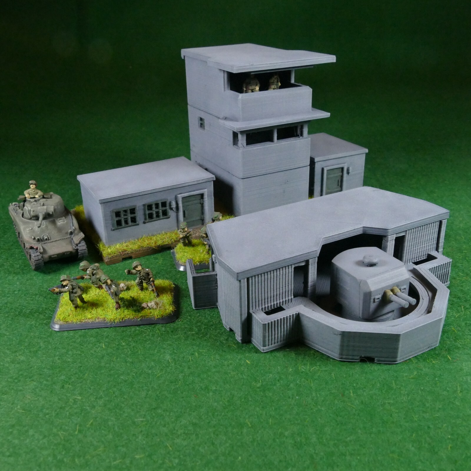 15mm Flames of War British Coastal Defence Bunkers for WW2 Wargaming | eBay