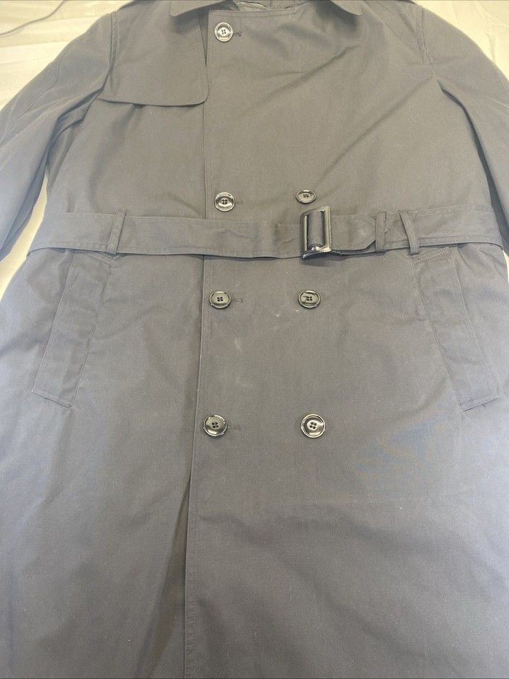DSCP Garrison Collection Black Trench Coat Men’s 46L – Military Issue ...