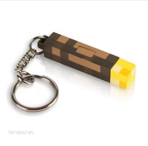 🔥 Minecraft Torch Keychain Light – USB Rechargeable, Ultimate Gamer ...
