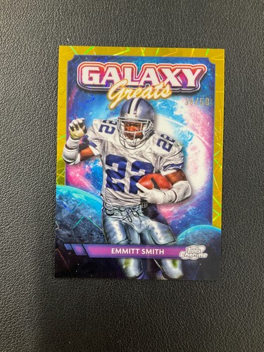 2024 Topps Cosmic Chrome #GG-12 Emmitt Smith Galaxy Greats Gold /50 No ...