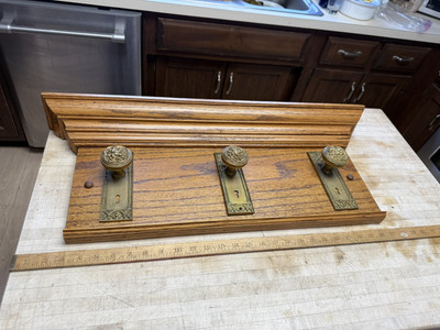 Handmade Antique Ornate Brass Lock Plates ,Door Knob Coat Hooks Rack ...