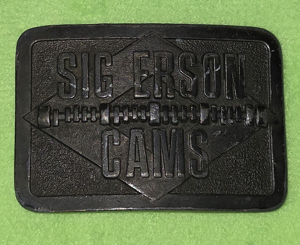 Sig Erson Racing Cams Vintage Belt Buckle - Brass - Rare Find - Lewis ...