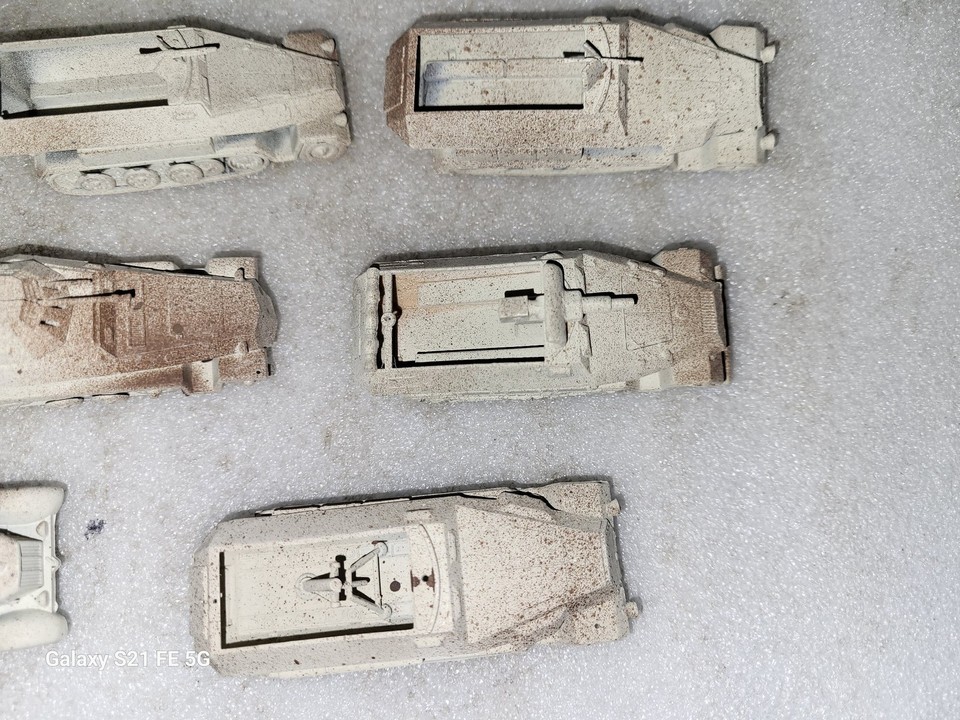 Lot of 11 Roco EKO Minitanks German Half Tracks Winter Camouflage HO ...