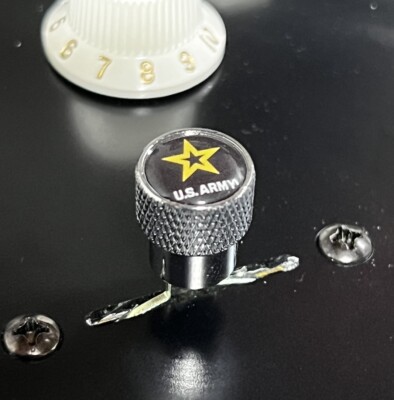 Kinnatone U.S. Army Guitar Switch Tip Chrome For Fender Style 3 Or 5 ...