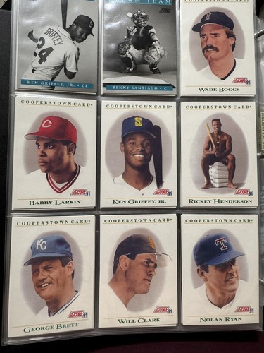 1991 Score Baseball Cards-900 Cards Complete Collector Set plus Trivia ...