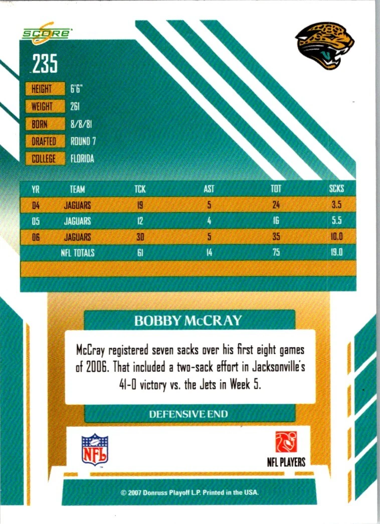 Bobby Mccray Jaguars