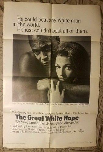 GREAT WHITE HOPE Original Movie Poster 1970 One Sheet Folded | eBay