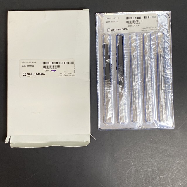 Shimadzu 221-48876-03 Inlet Liner Splitless with Wool Liners for sale ...