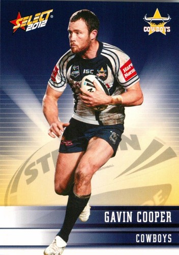 Nouveau 2012 NORTH QUEENSLAND COWBOYS NRL Carte GAVIN COOPER | eBay