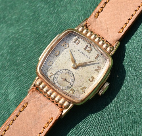 Vintage HAMILTON Roland Gold Filled Art Deco Men's Manual Wind Watch ...