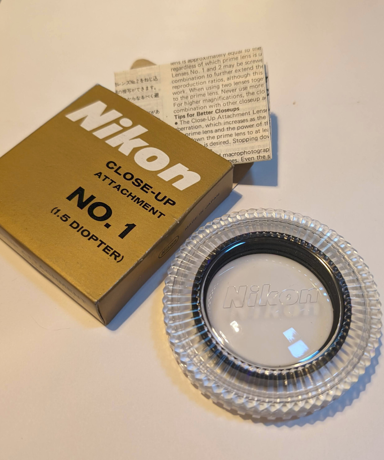 NIKON CLOSE-UP ATTACHMENT NO 1 (1.5 DIOPTER) | eBay