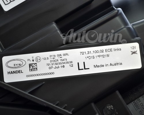 BMW 3 SERIES F30 F31 HEADLIGHT BI-XENON LEFT LH SIDE ORIGINAL NEW ...