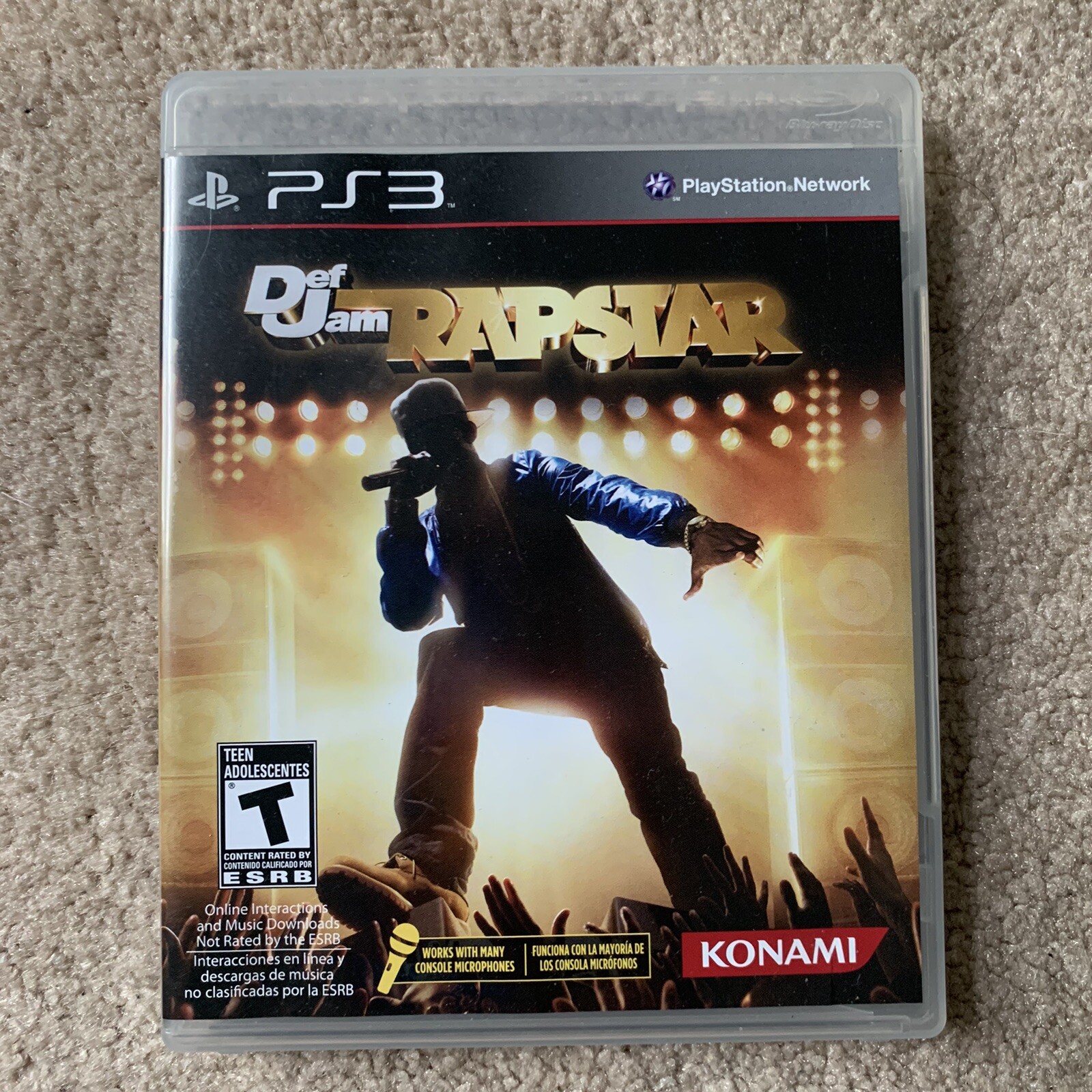 DEF JAM RAPSTAR FOR SONY PS3 PLAYSTATION 3 RAP STAR Konami 83717201991 ...