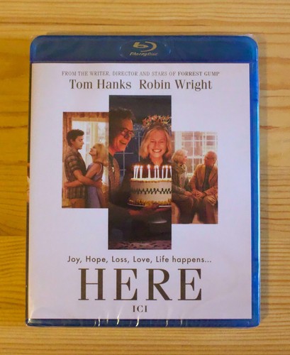 Here Blu-ray VVS FIlms Robert Zemeckis Tom Hanks Robin Wright Brand New ...
