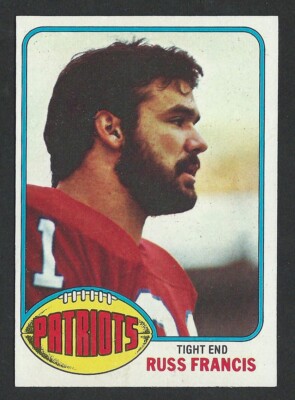 1976 TOPPS #136 RUSS FRANCIS New England Patriots ROOKIE - EXMT-NM - 17 ...