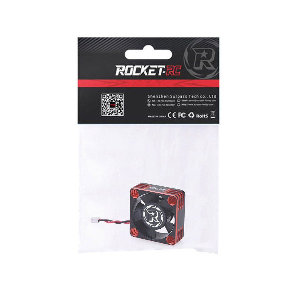 Rocket Cooling Fan 30x30mm 28000RPM for 1/8 1/10 RC Car TS160 TURBO ESC ...