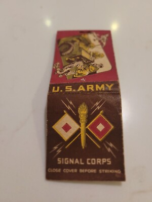 US Army Signal Corps Camp Murphy Florida Vintage Military Matchbook ...