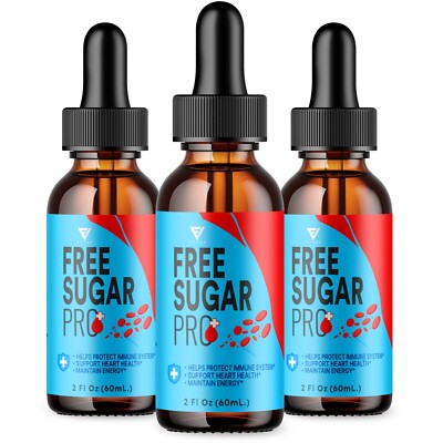 (3 Pack) Free Sugar Pro Drops Formula Bottle Supplement FreeSugar Pro ...