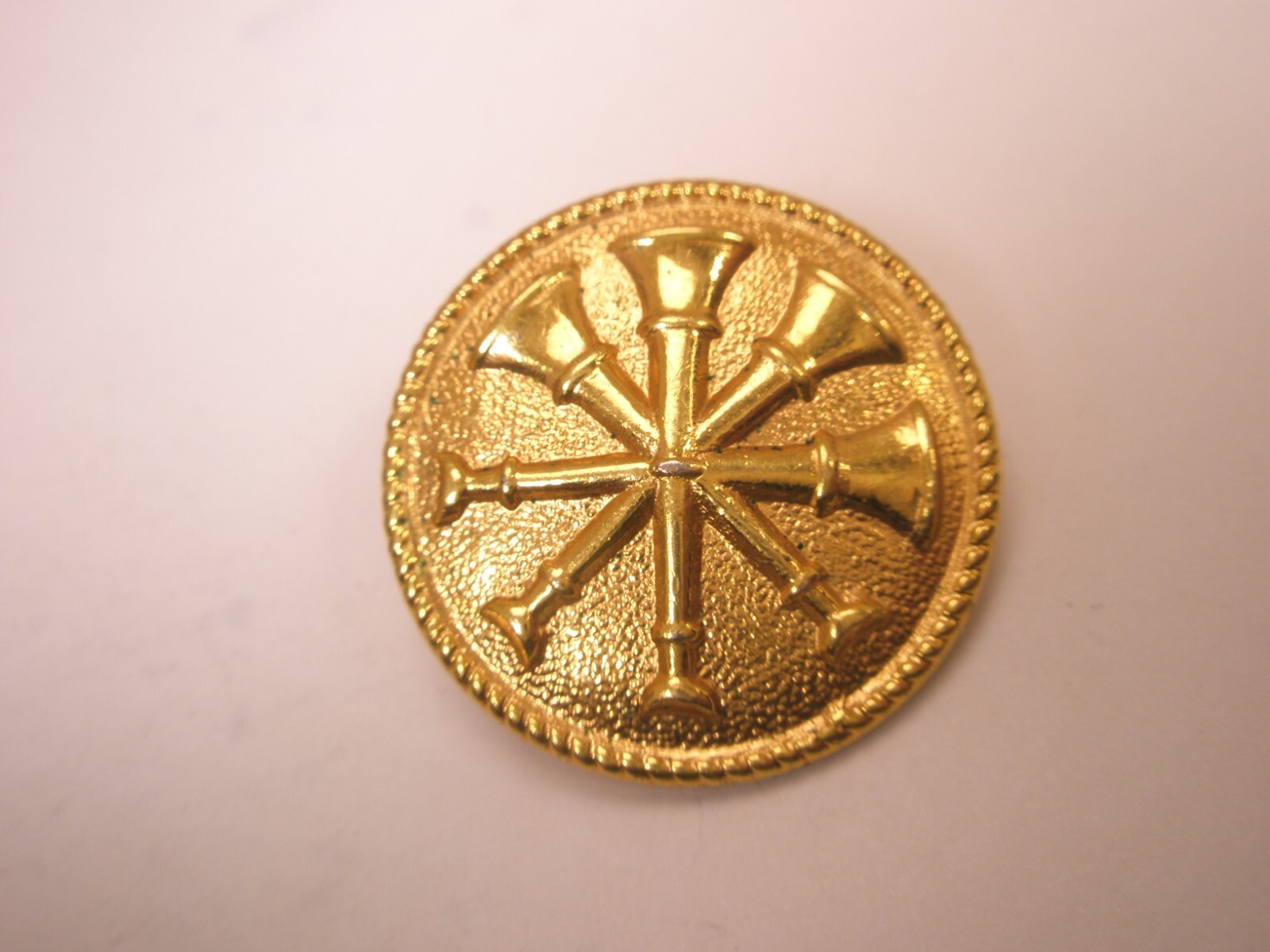 FD Firefighter Assistant Chief Rank Vintage Screw Bac… - Gem