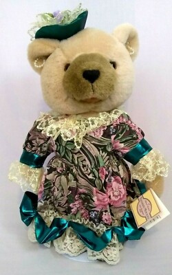 Vintage 1991 ANCO Treasured Memories Old Fashioned Doll Plush Bear w ...