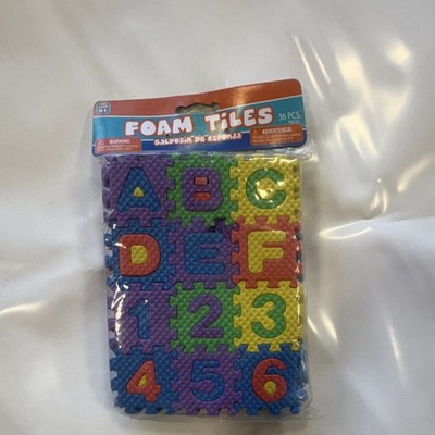 JA-RU Foam Tiles Alphabet & Numbers 36 PCS Puzzle Set | eBay
