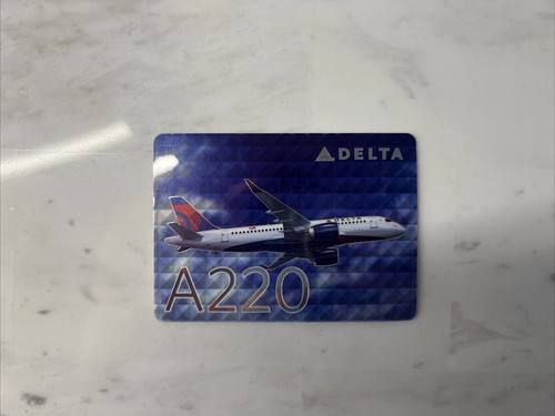 Delta Air Lines A220 Pilot Trading Card #51 Brand New | eBay